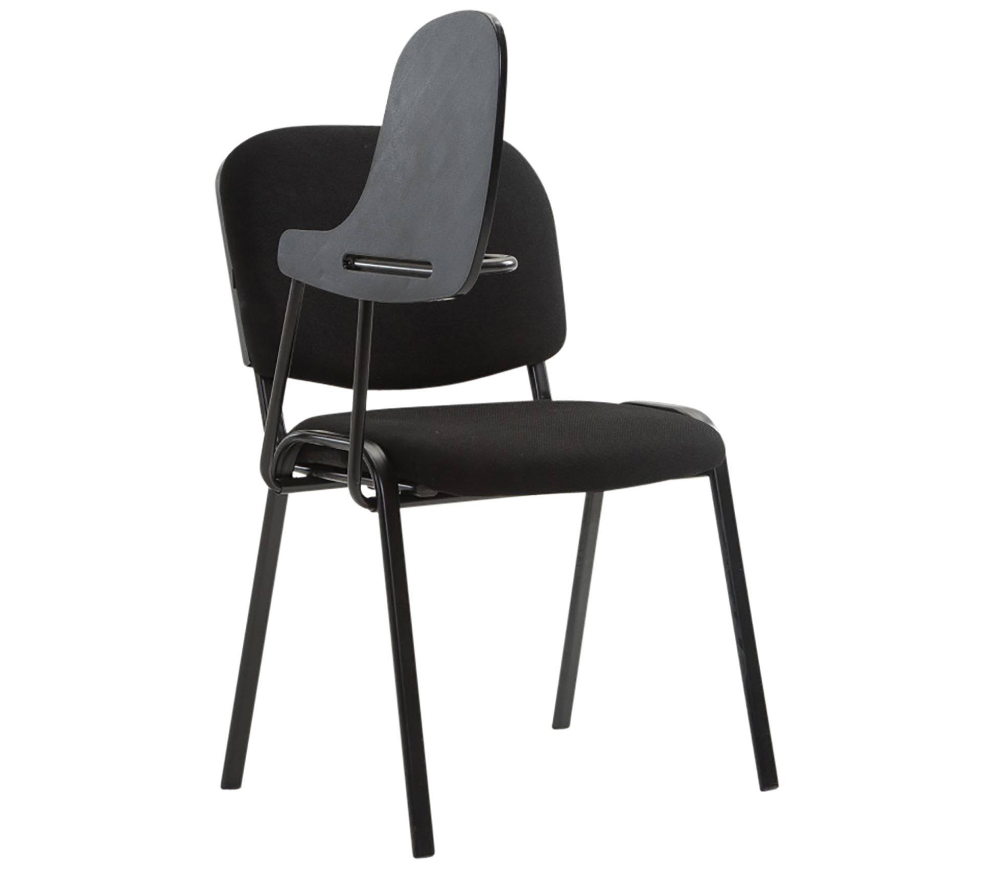 Lot De 4 Chaises Ken En Tissu Avec Tablette Rabattable Noir - Chaise ...