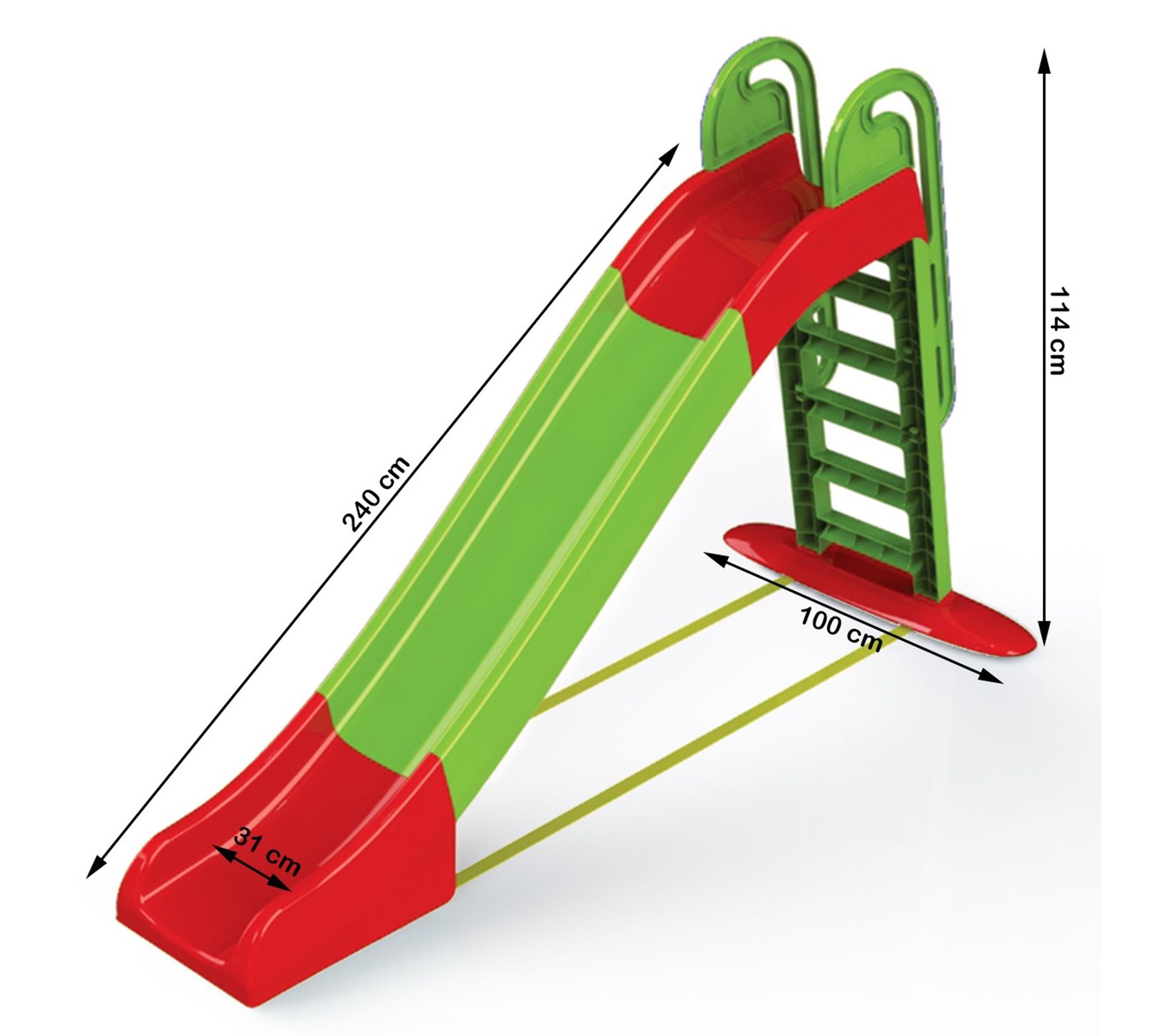 Gliss Grand Toboggan Extérieur Avec Glisse 240 Cm Enfants Vert ...