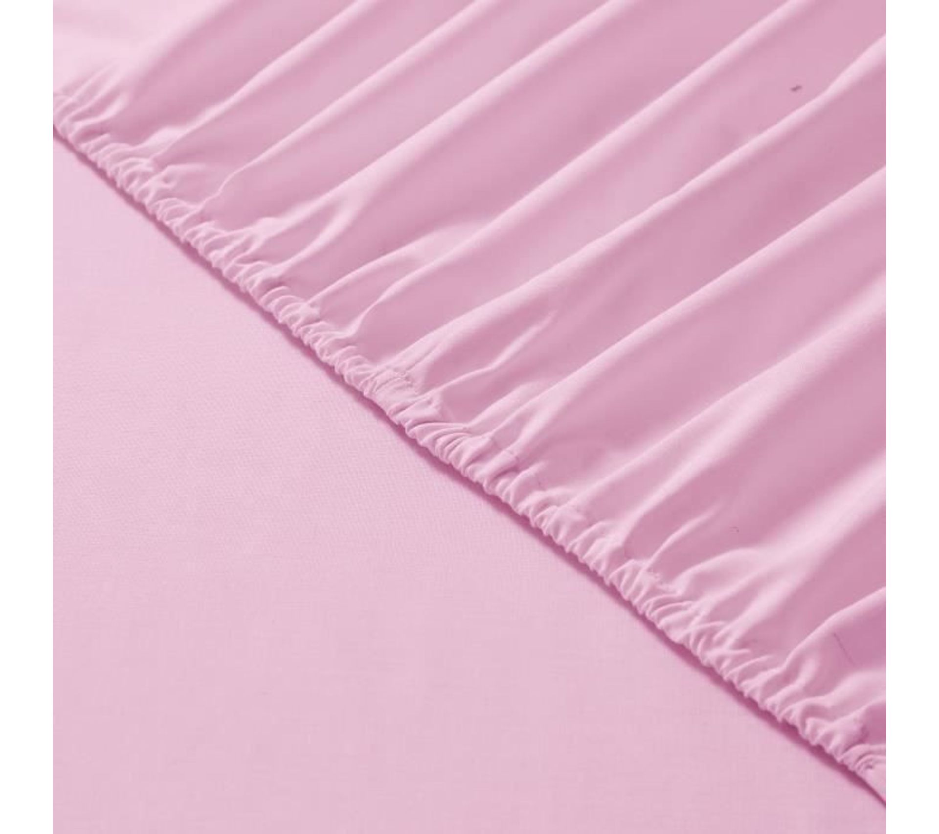 Drap Housse - 140x190 Cm - 100% Coton - Rose - Drap housse BUT