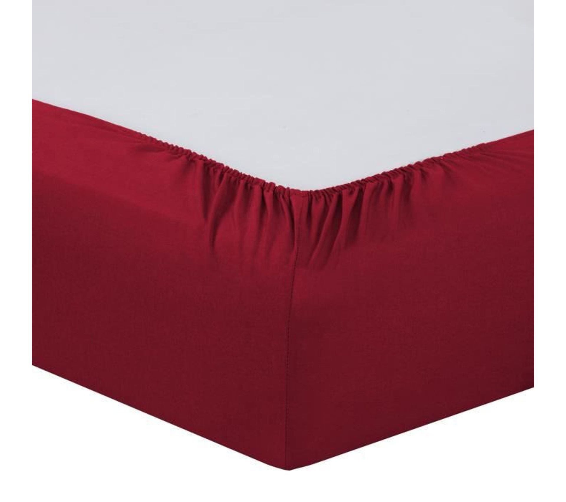 Vision Drap Housse 160x200 cm Rouge - Drap housse BUT