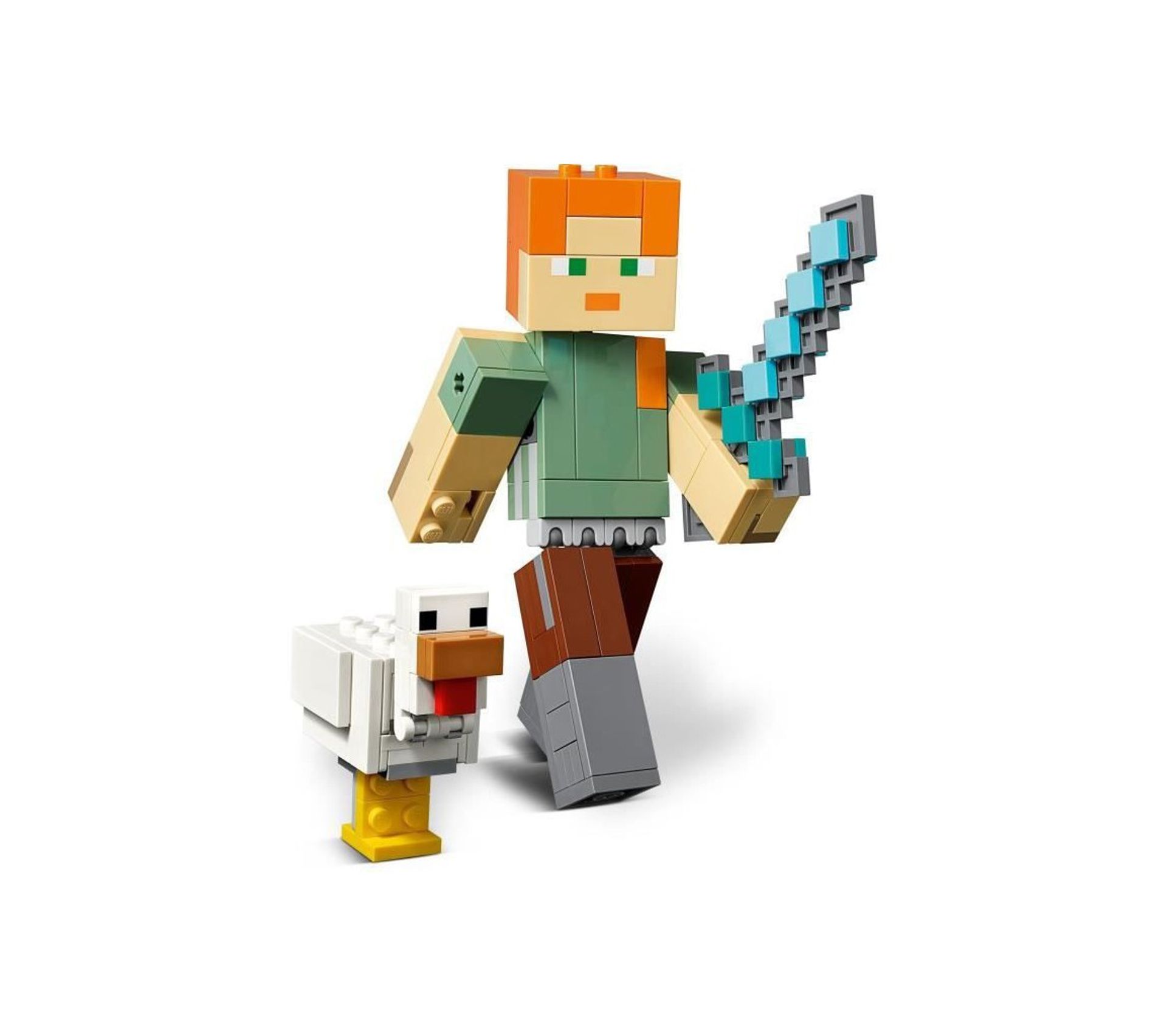 21149 Alex Minecraft Bigfig Avec Un Poulet, Minecraft - Figurine ...