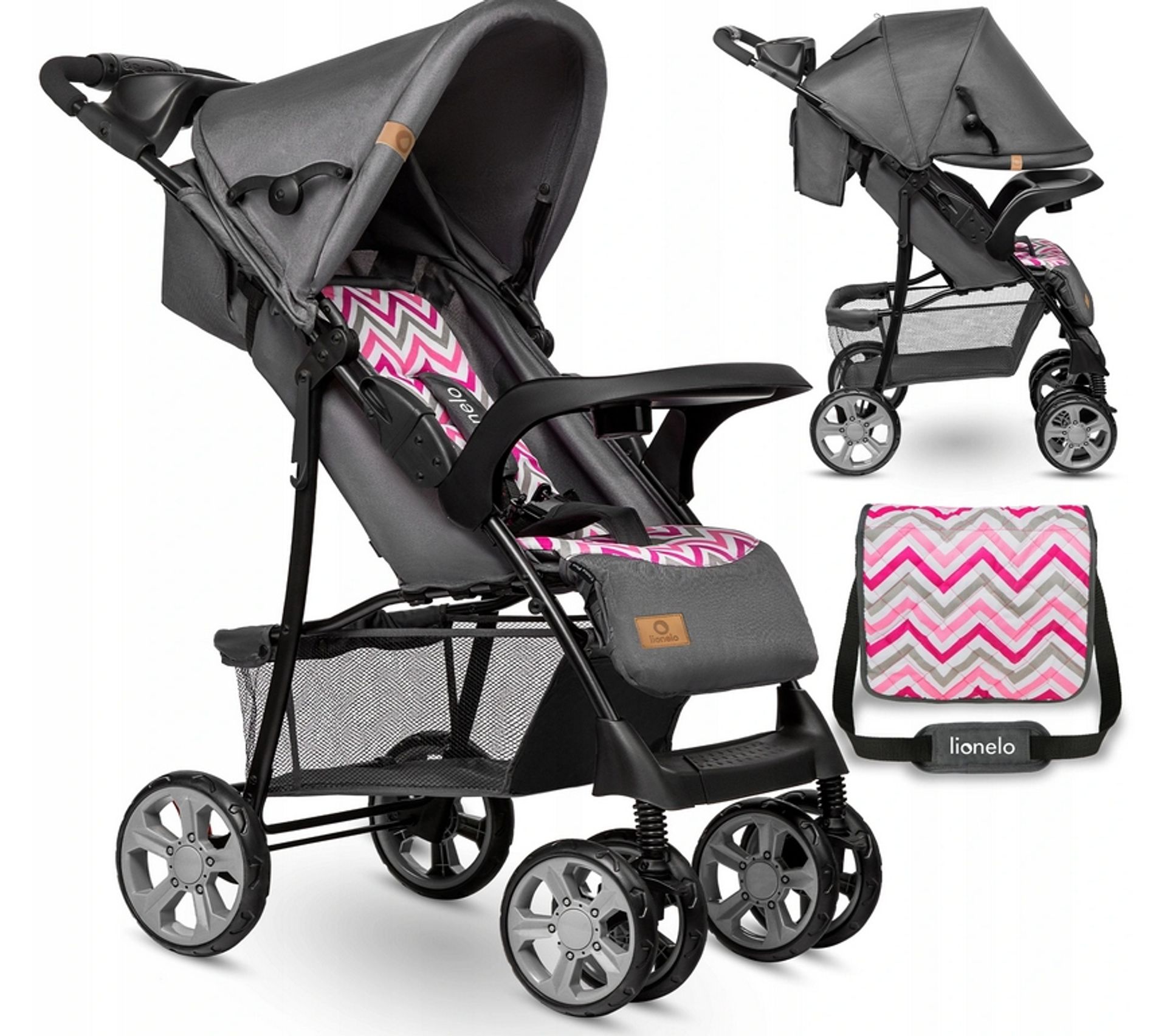 Poussette Emma Plus Rose Scandi - Poussette BUT