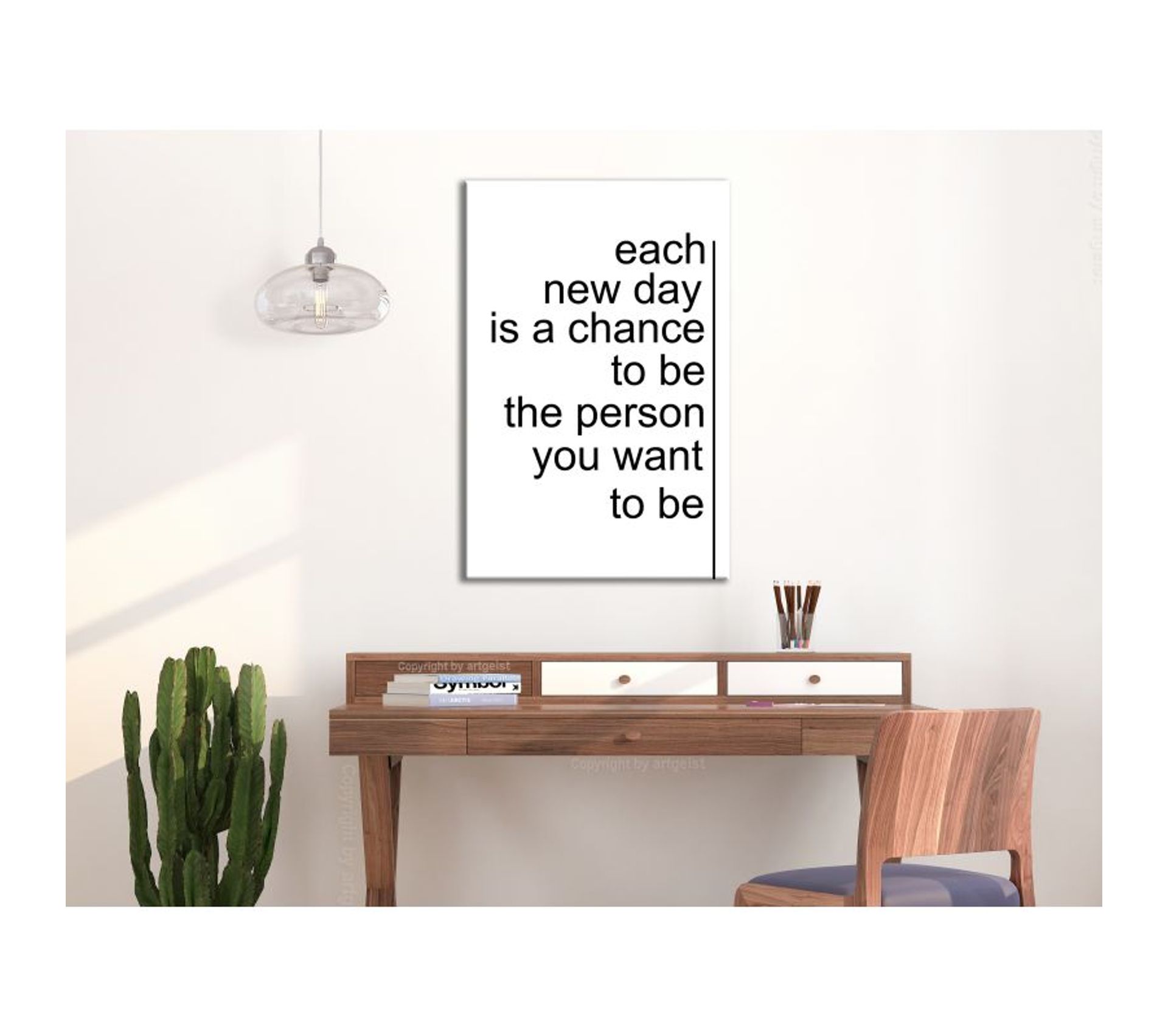 Tableau Imprimé "inspirational Quotes" 40 X 60 Cm - Tableau - Toile BUT