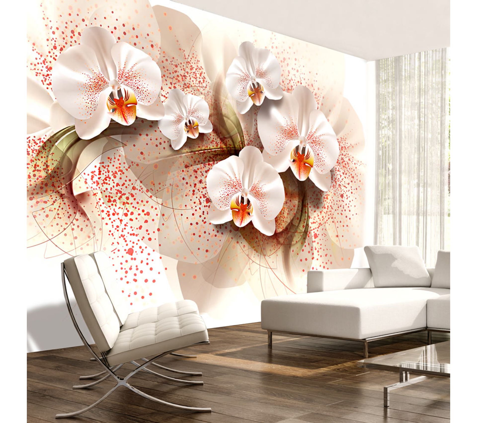 250x175 Papier Peint Orchidées Fleurs Admirable Pale Yellow Orchids ...