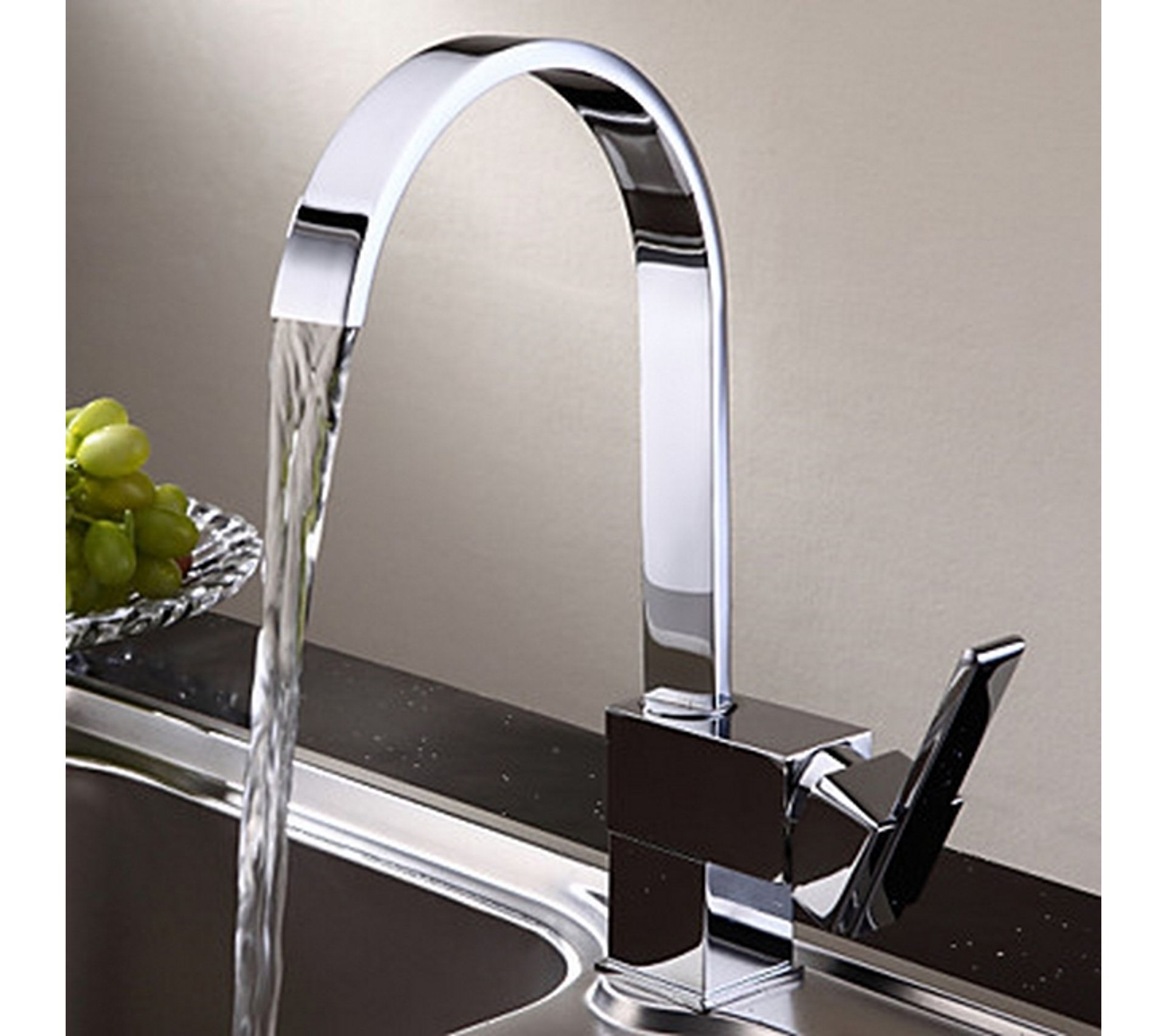 Robinet De Cuisine Contemporain En Laiton Chromé - Robinet BUT
