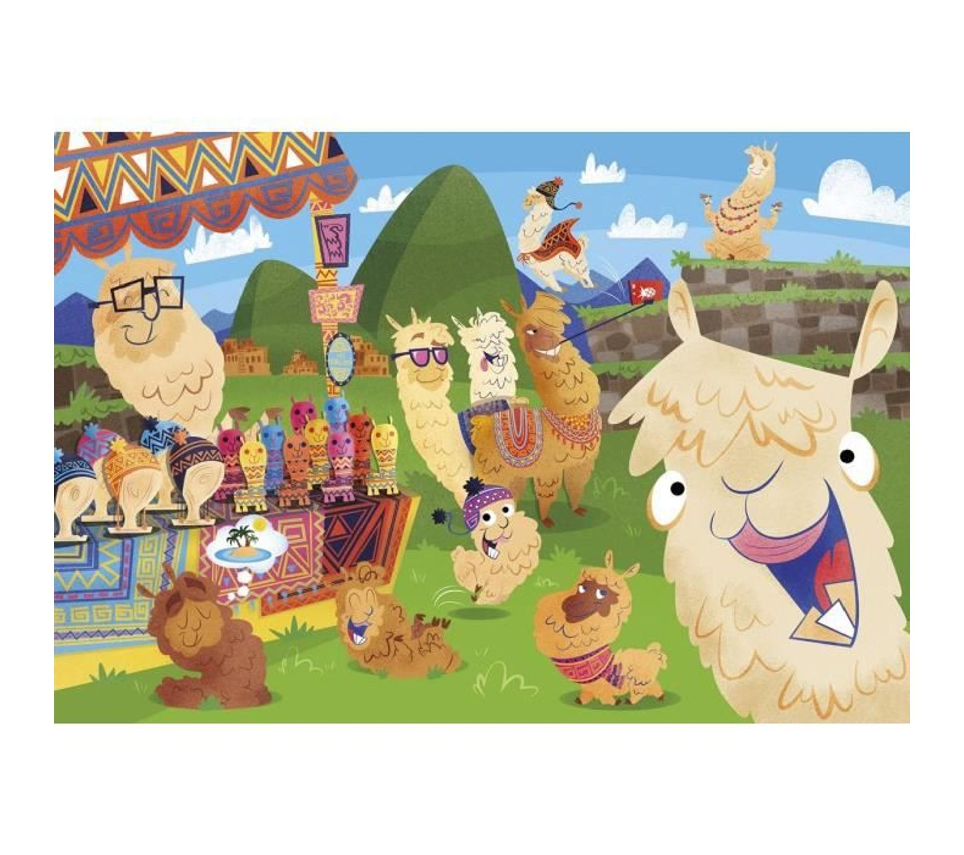 Puzzle 104 Pieces Le Lama 48 X 33 Cm - Jeux - Jouets BUT