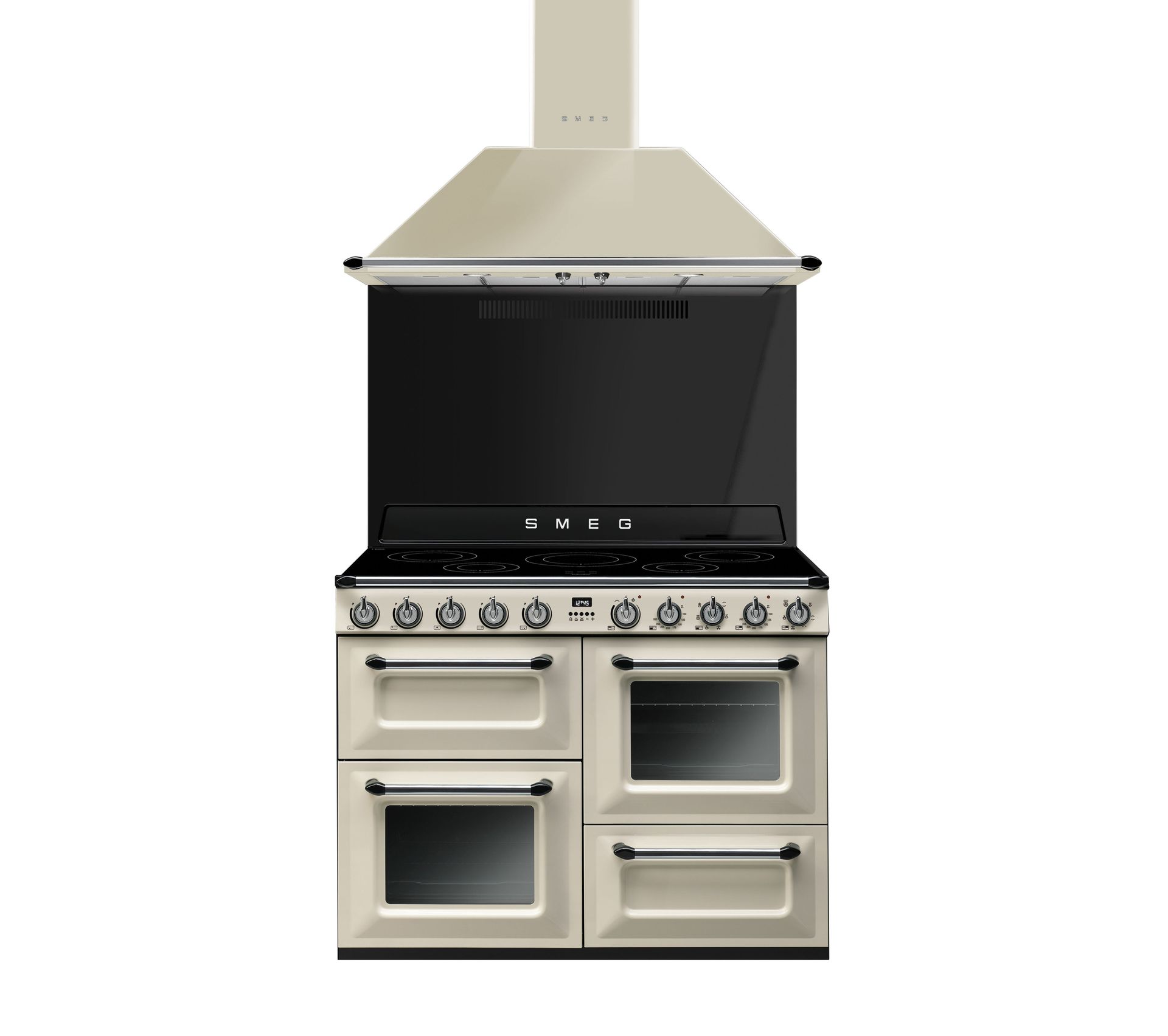 Piano de cuisson SMEG TR4110IP 5 foyers Crème - Cuisinière BUT