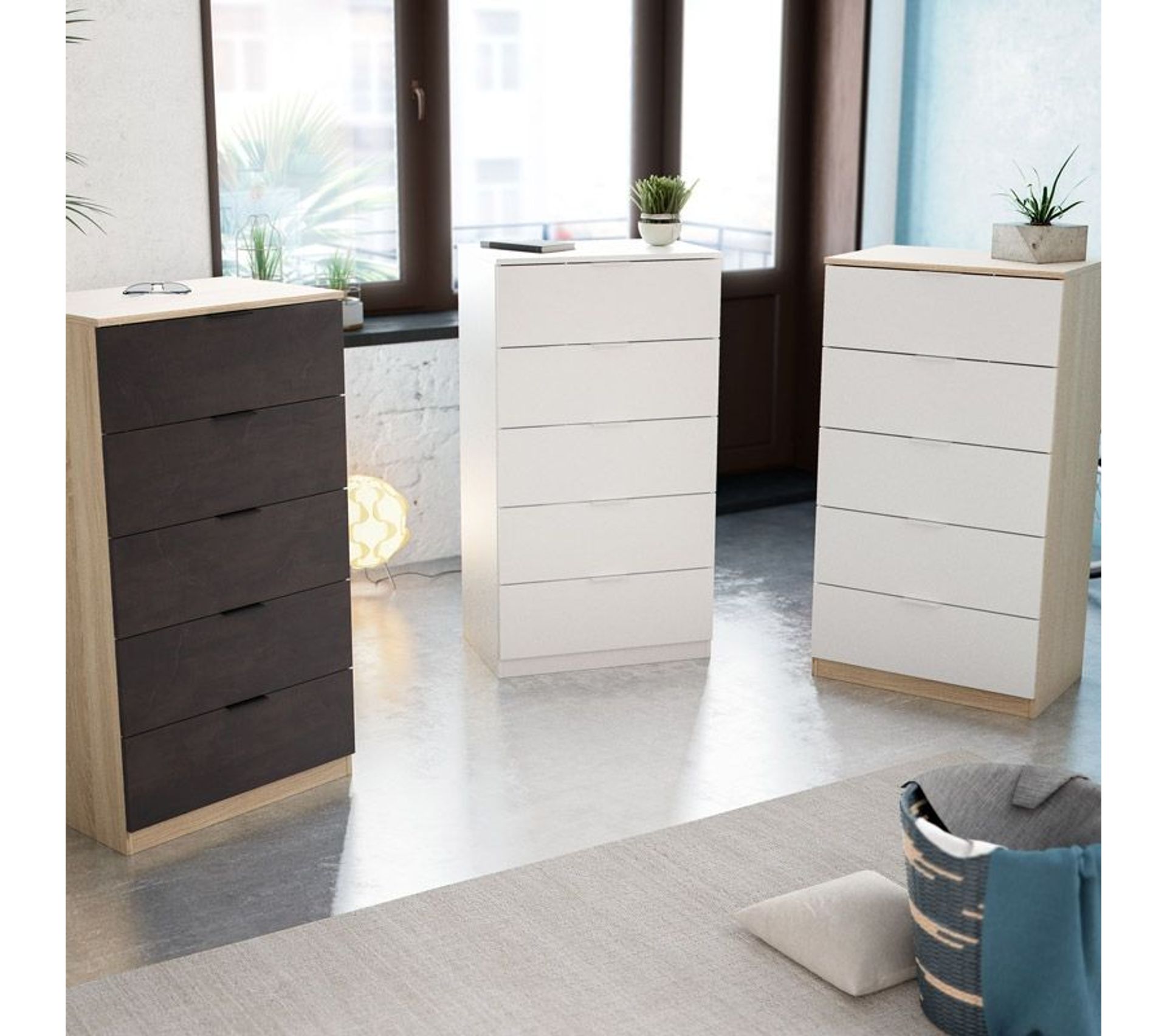 Commode 5 Tiroirs - Commode - Chiffonnier BUT