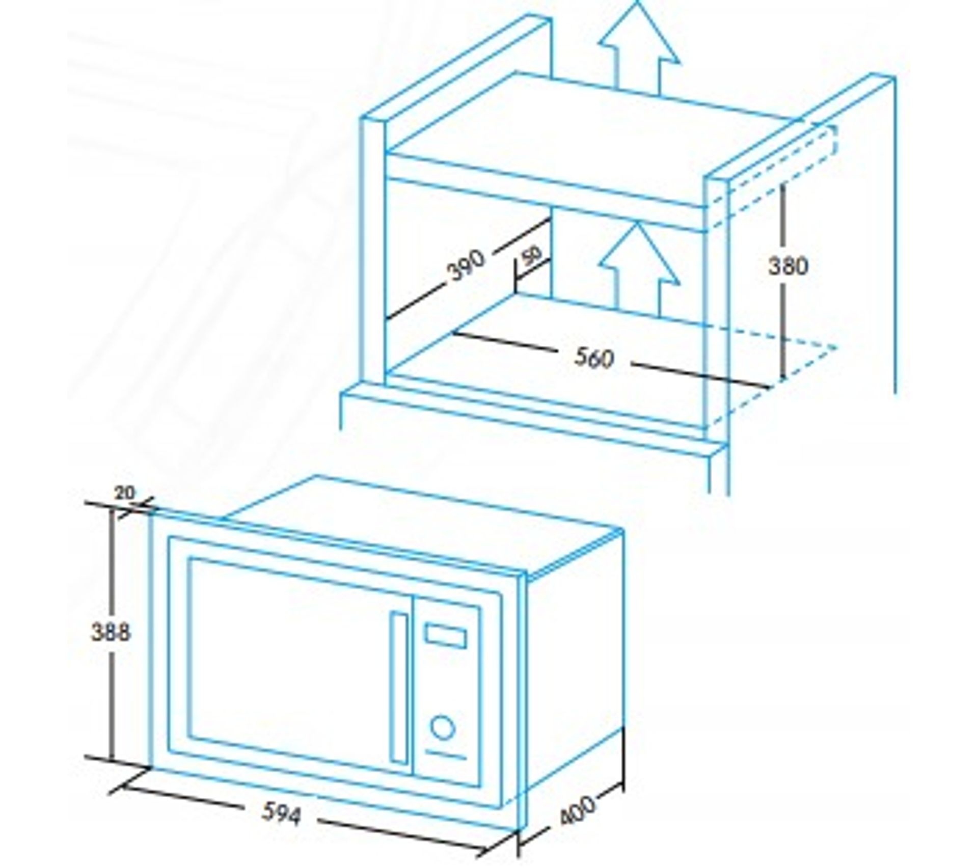 Micro-ondes Emw-2530-ig Xbk Encastrable S Grill 25 L 900 W Noir - Micro ...