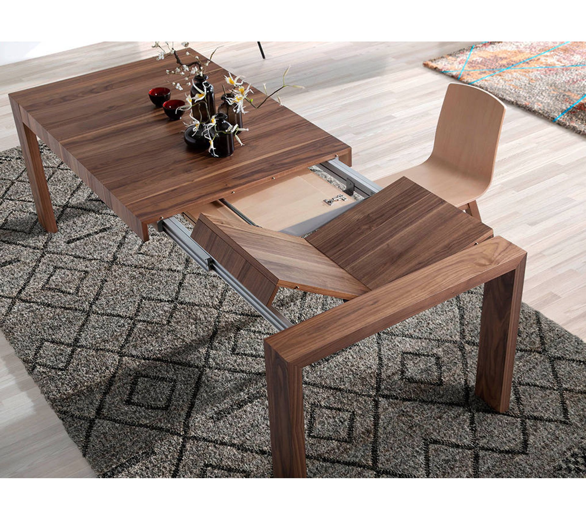 Table À Manger Extensible En Noyer 1012 - Table BUT