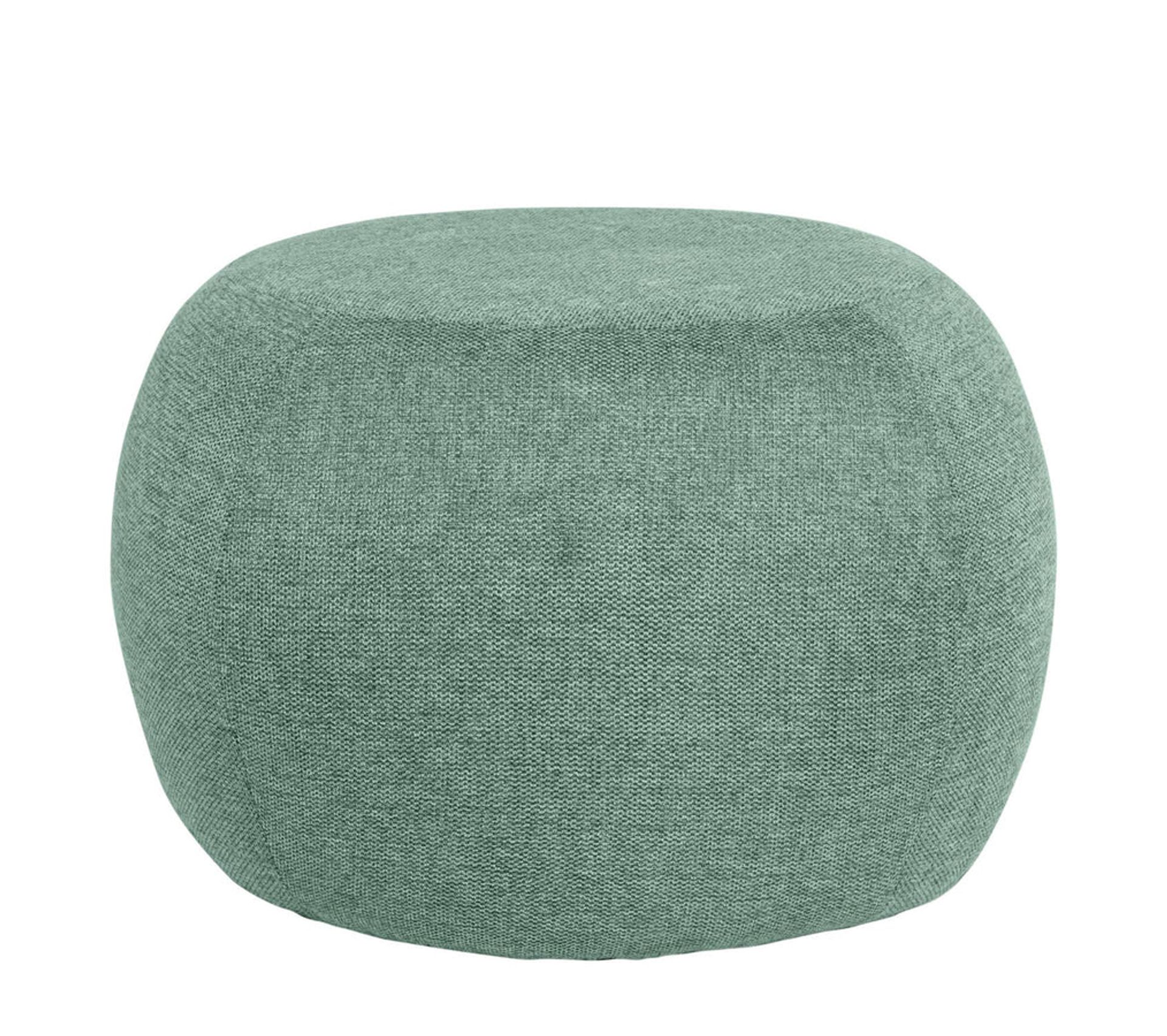 Pouf Décoratif Ovale Tapissé Menthe - Pouf - Poire BUT