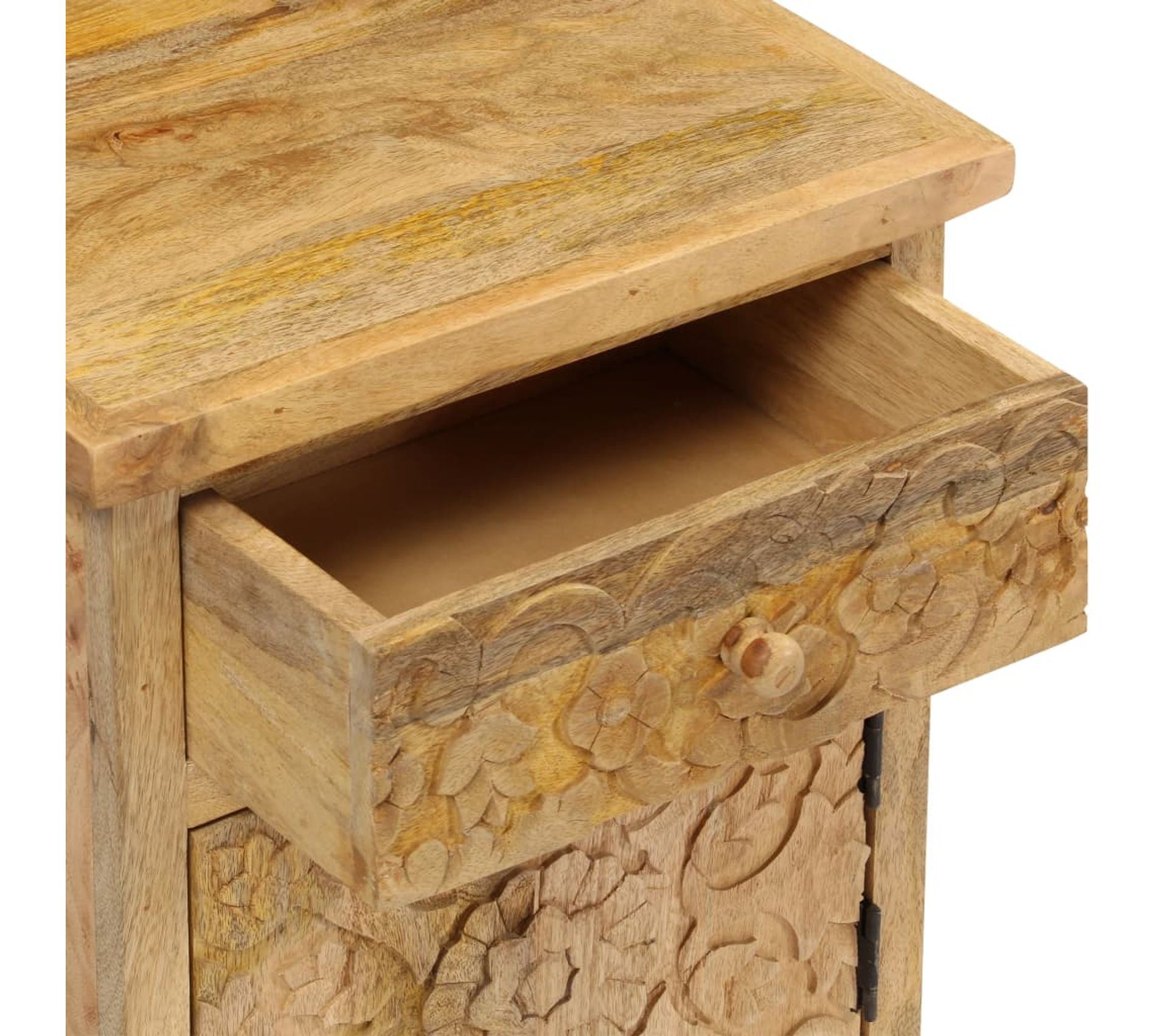 Table De Chevet Bois De Manguier Massif 40x30x50 Cm - Table de chevet BUT