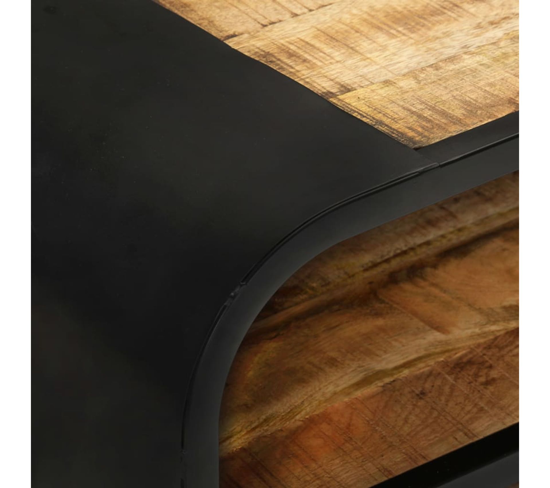 Meuble TV 90x30x48 Cm Bois De Manguier Brut - Meuble TV BUT