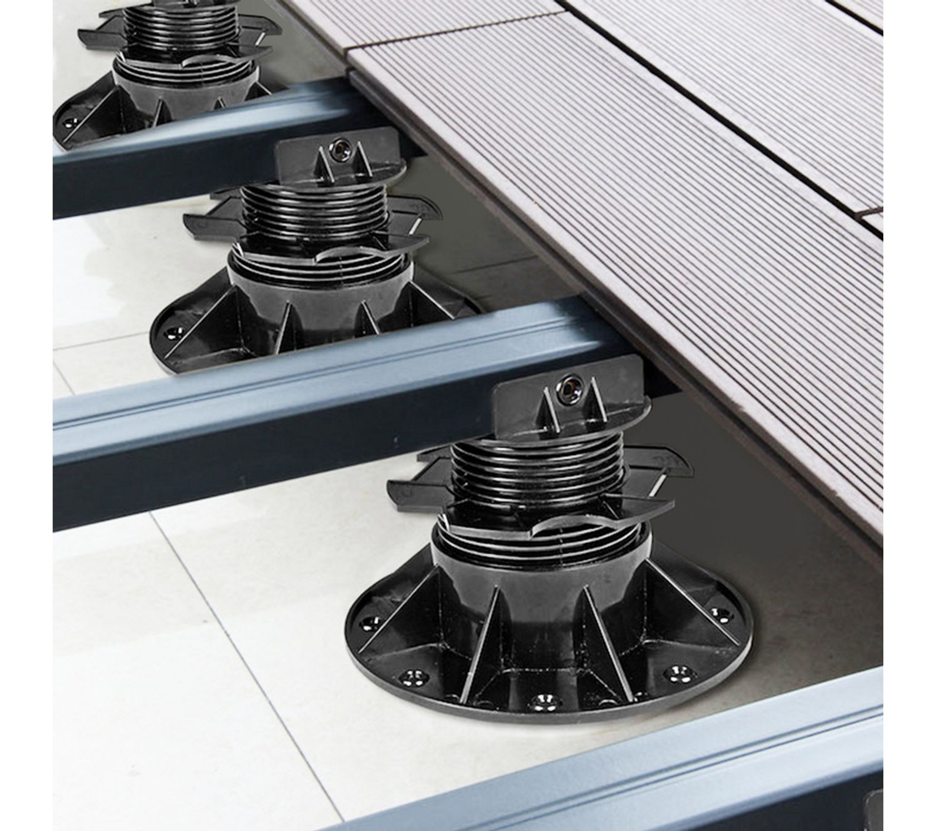 Carton De 20 Plots Réglables Pour Terrasse Bois Et Composite 30 à 60 Mm ...